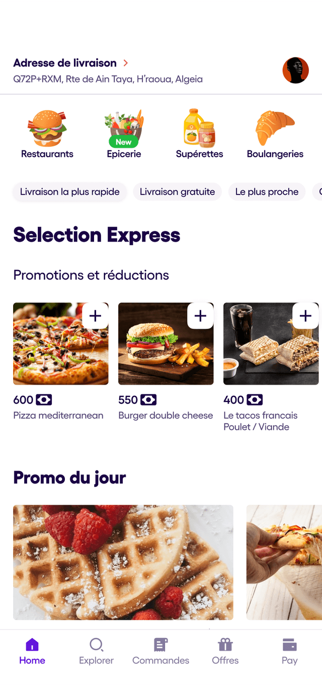 Order Food with Yassir - Delicious Meals Near me Anytime