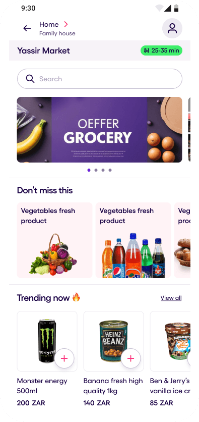 Yassir Market Delivery - Fast and Quick shopping to Your Doorstep